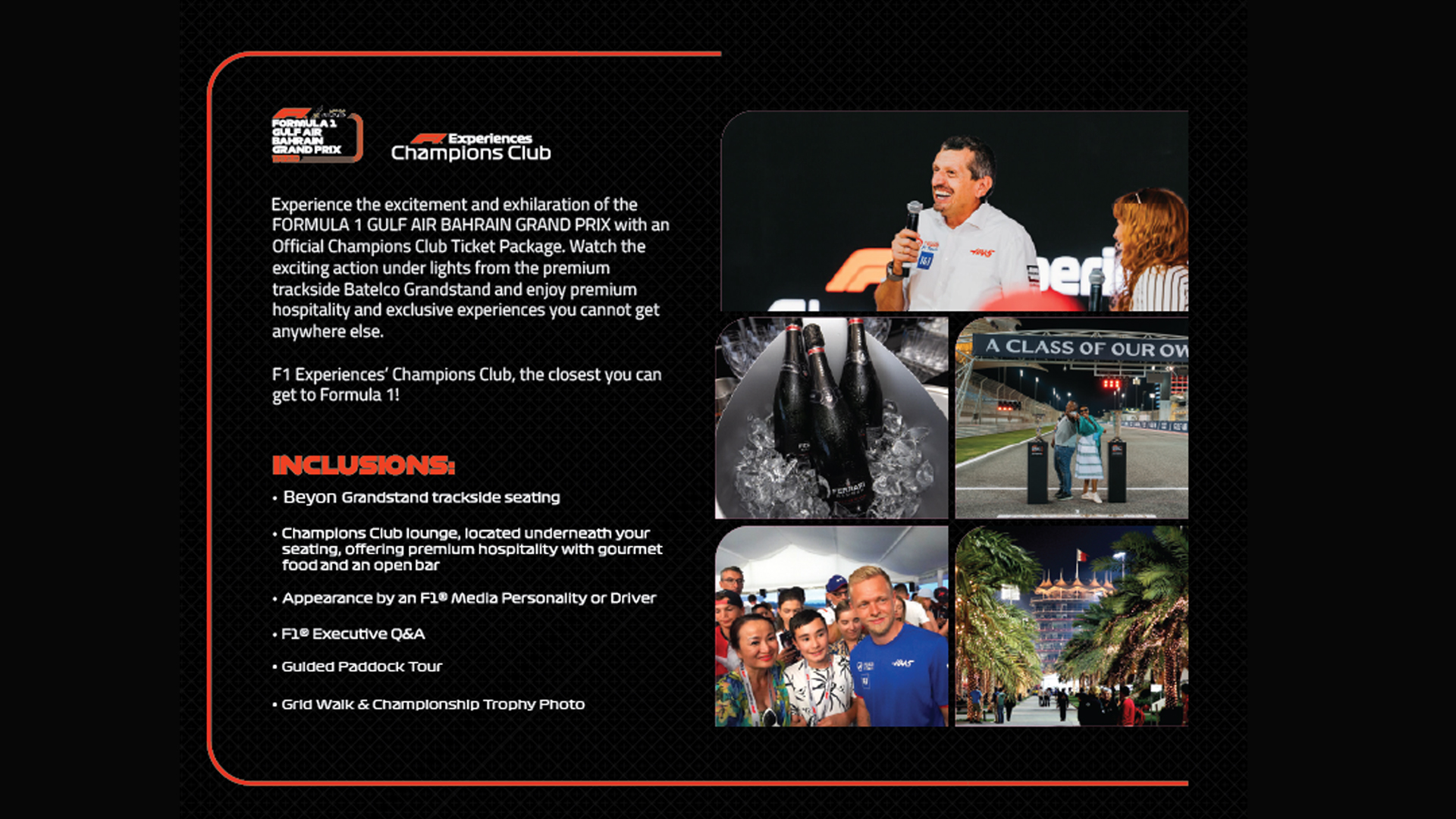 The Champions Club - Bahrain International Circuit